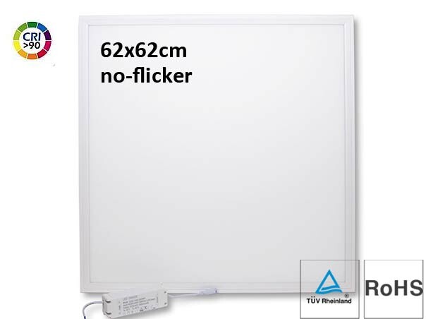 LED Panel CRI 90plus 4000K 62x62cm UGR19 topp Arbeitslicht