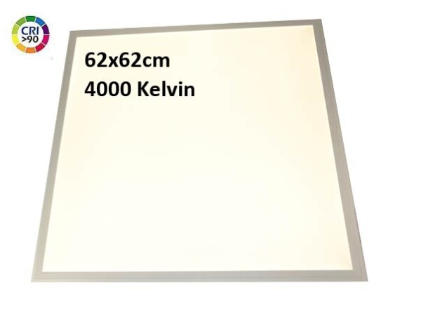 62x62 LED Panel CRI90 3000K oder 4000K no flicker Netzteile